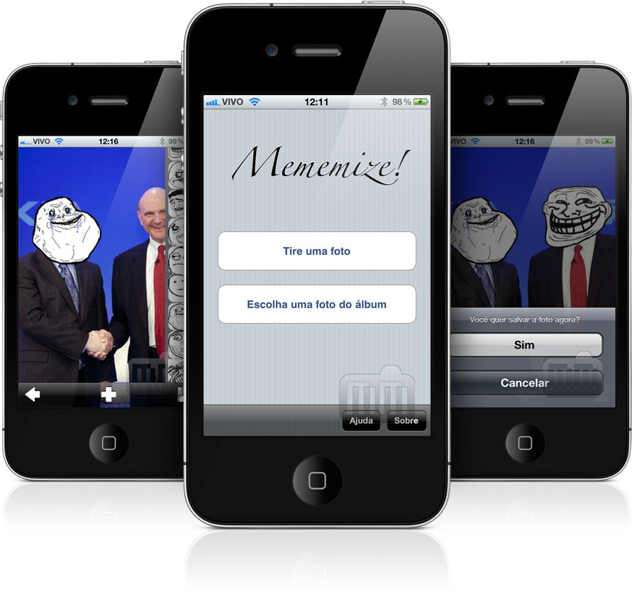 Mememize! faz brincadeiras com fotos no iPhone/iPod touch usando ...