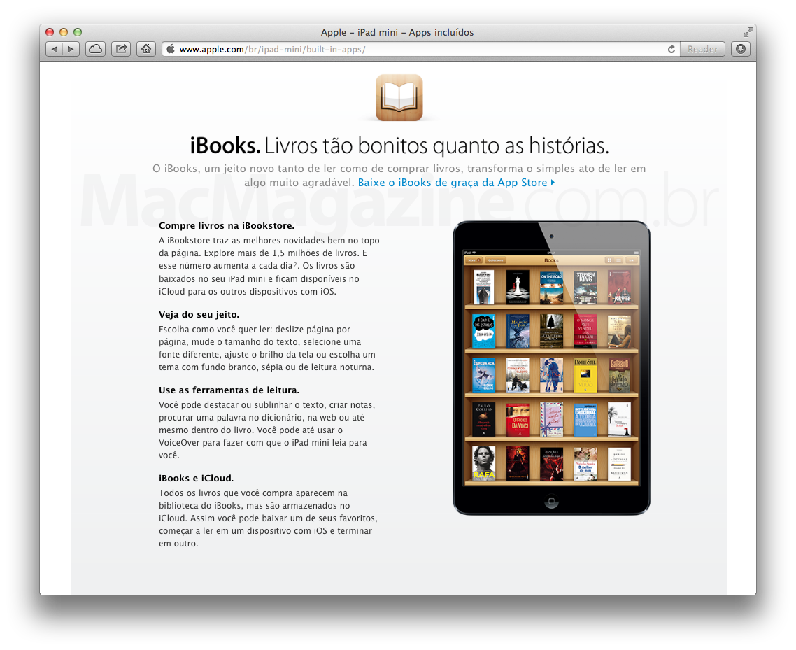 Apple continua adicionando livros e realizando ajustes na iBookstore ...
