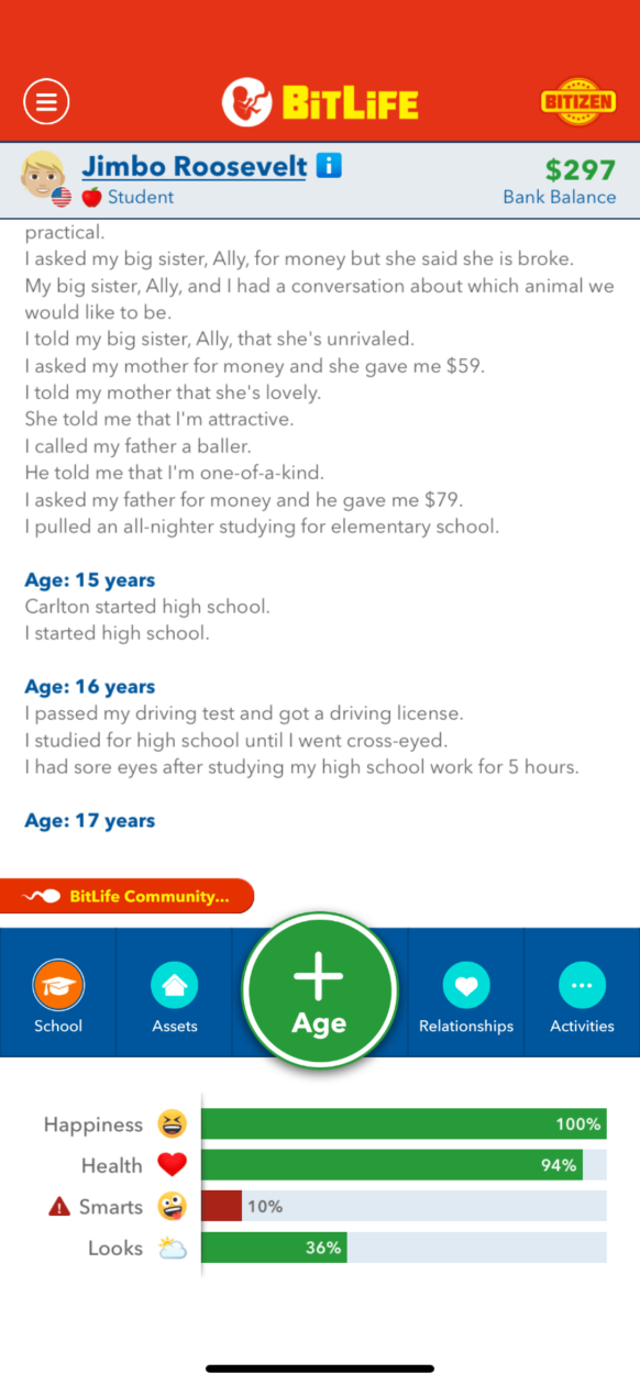 Com o jogo BitLife, você pode ter a vida que sempre quis (várias vezes ...