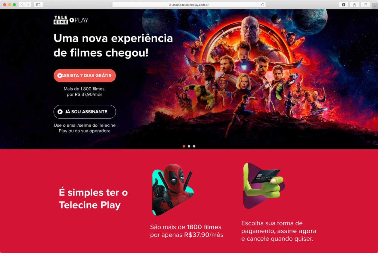 Aplicativo Telecine Play está agora disponível para Apple TVs ...