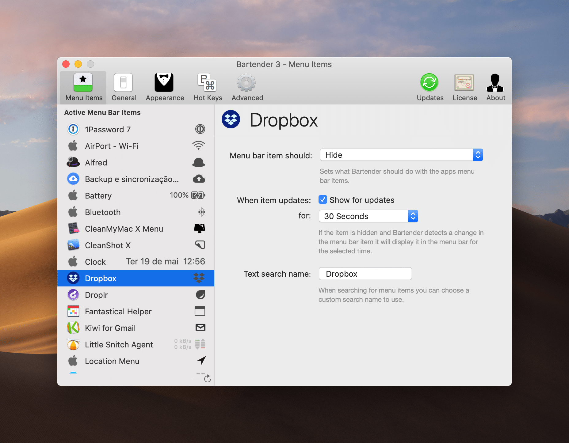 Tem muitos ícones na barra de menus do macOS? O Bartender resolve isso ...
