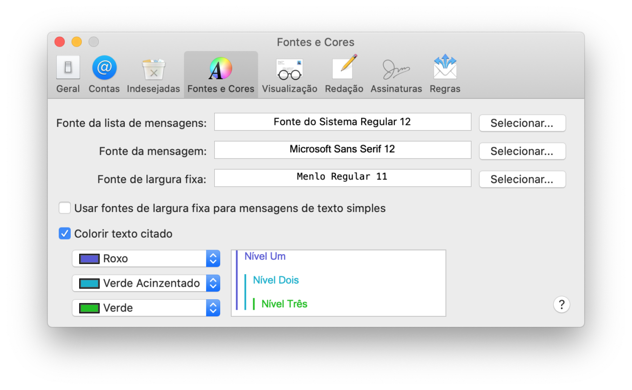 Saiba como mudar fontes e cores no Mail para Mac - MacMagazine