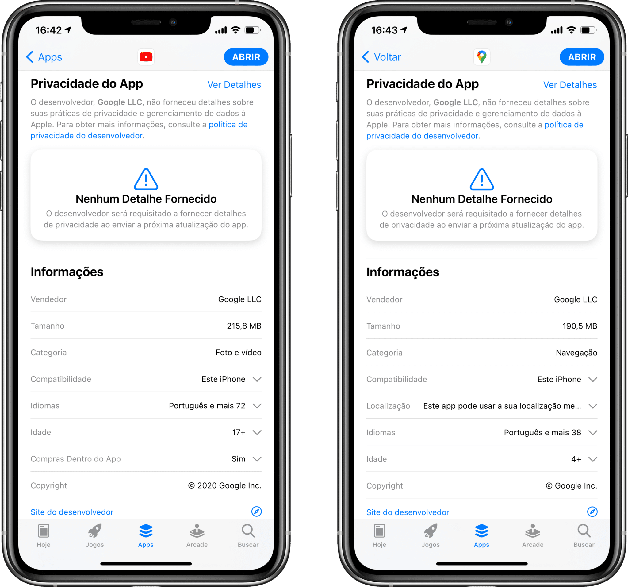 Google segura updates após mudanças de privacidade na App Store ...
