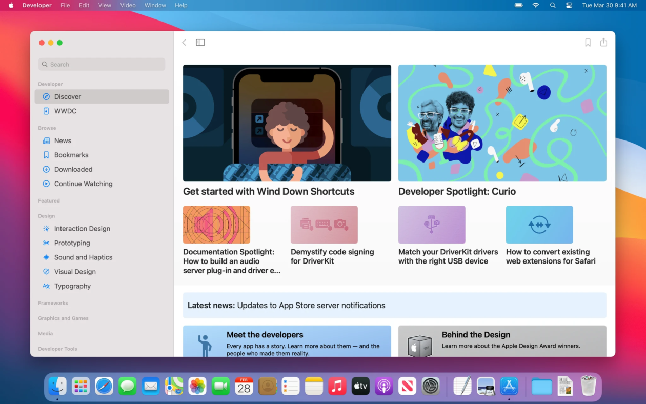 App Apple Developer está pronto para a WWDC21 e traz boas melhorias - MacMagazine
