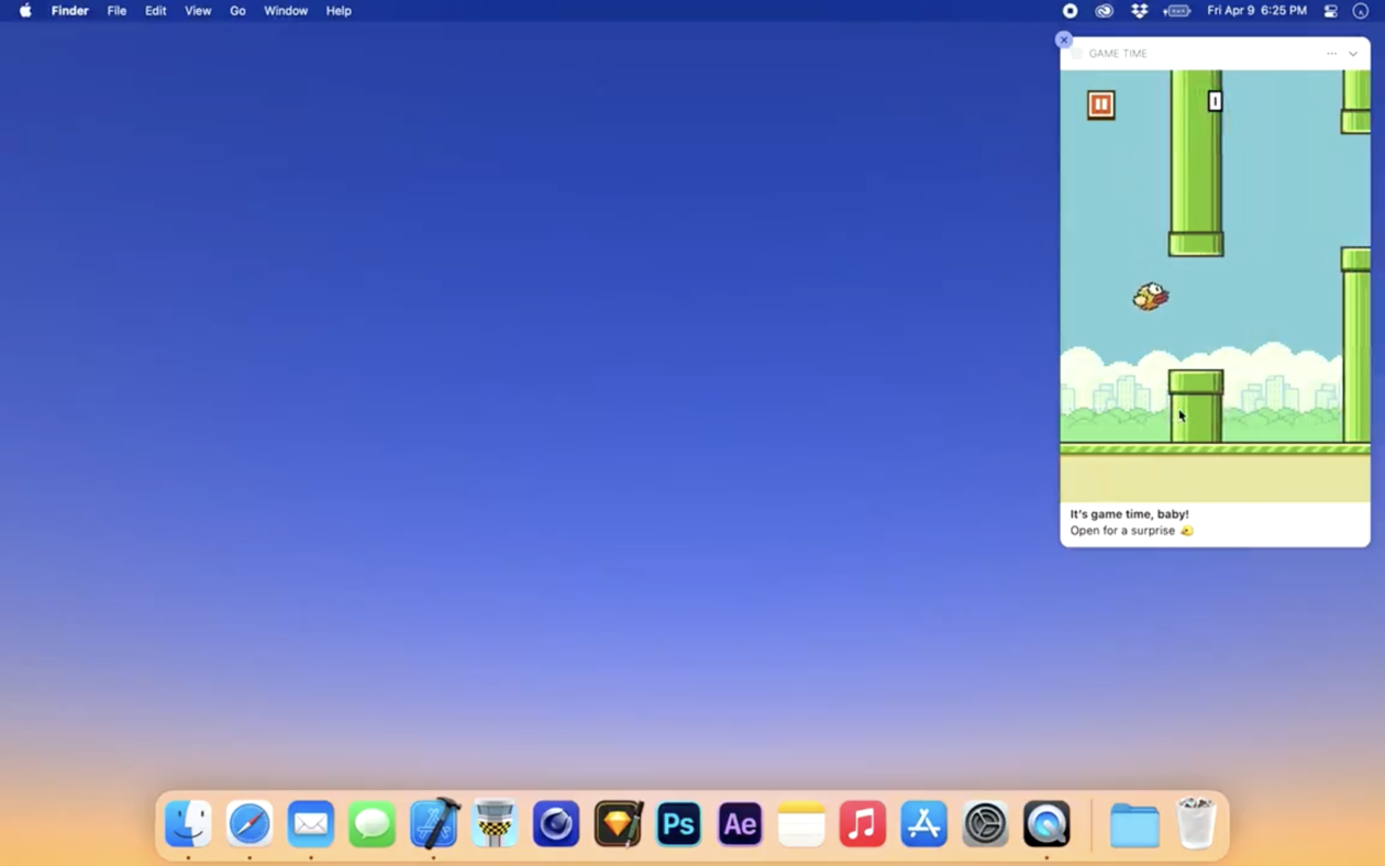 Desenvolvedor roda Flappy Bird nas notificações do macOS - MacMagazine