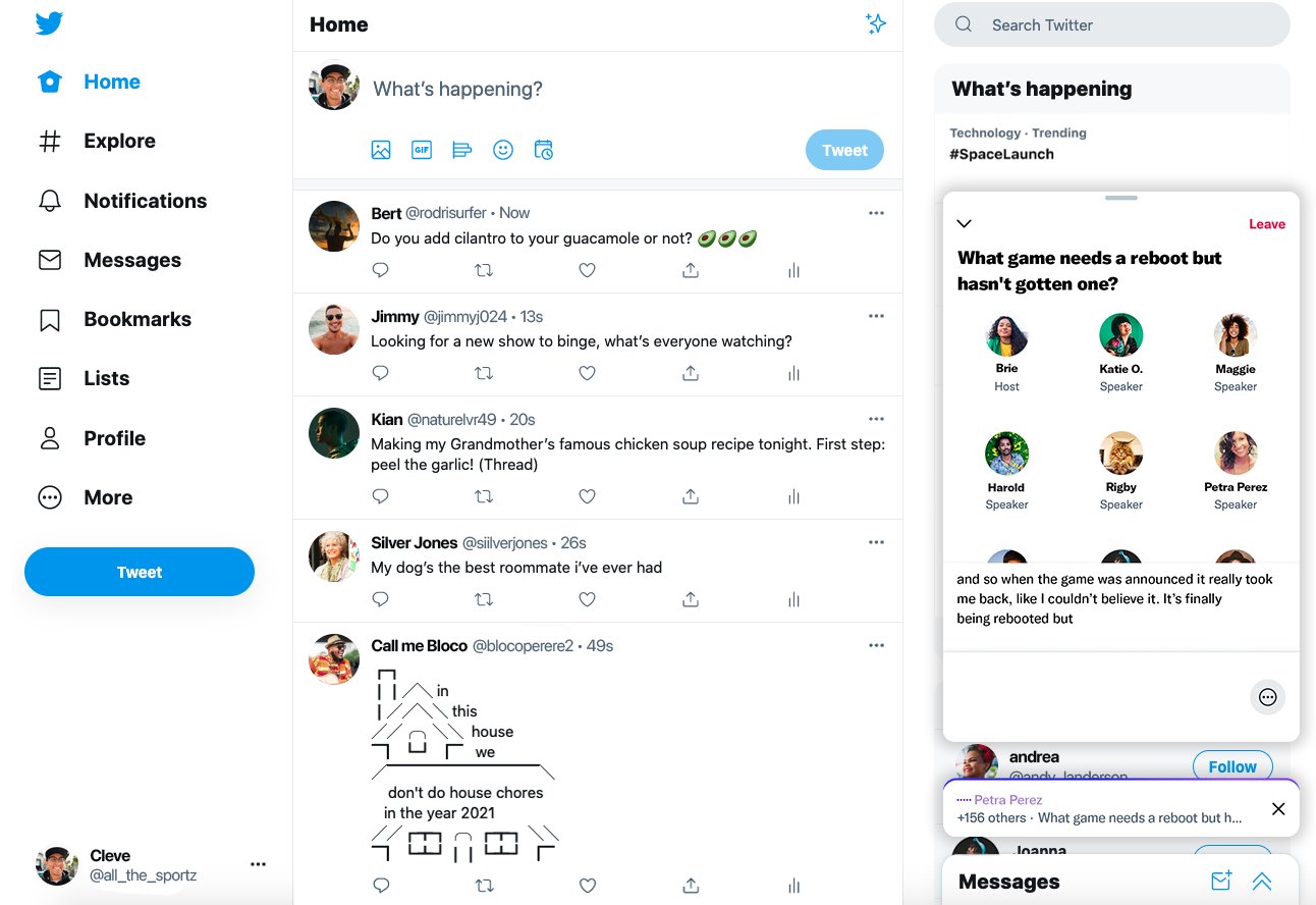 Twitter testa versão completa do Spaces na web - MacMagazine
