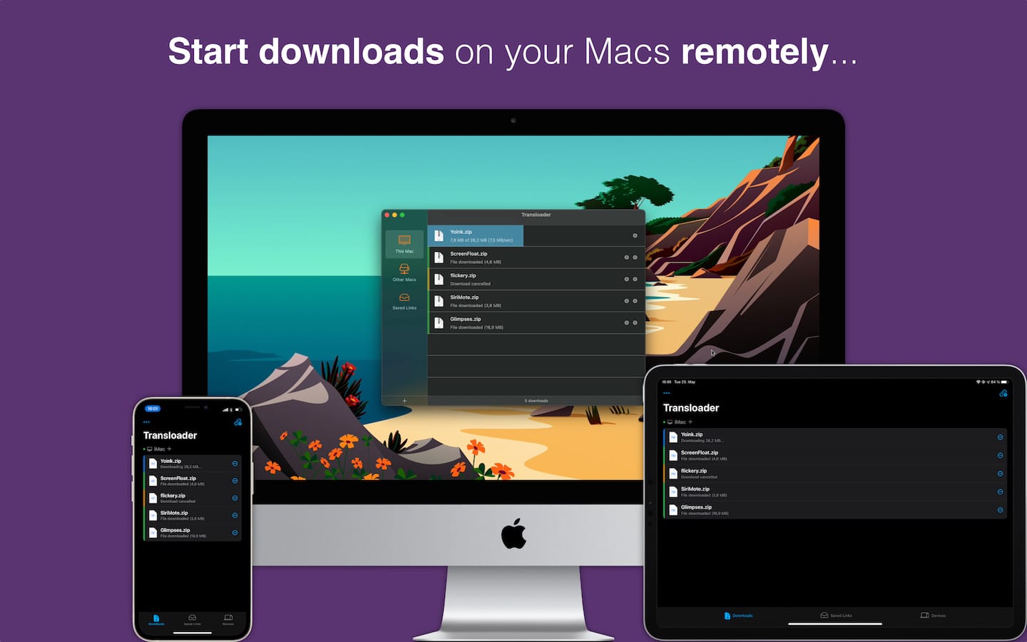 Transloader 3 permite iniciar downloads no Mac pelo iPhone ou iPad ...