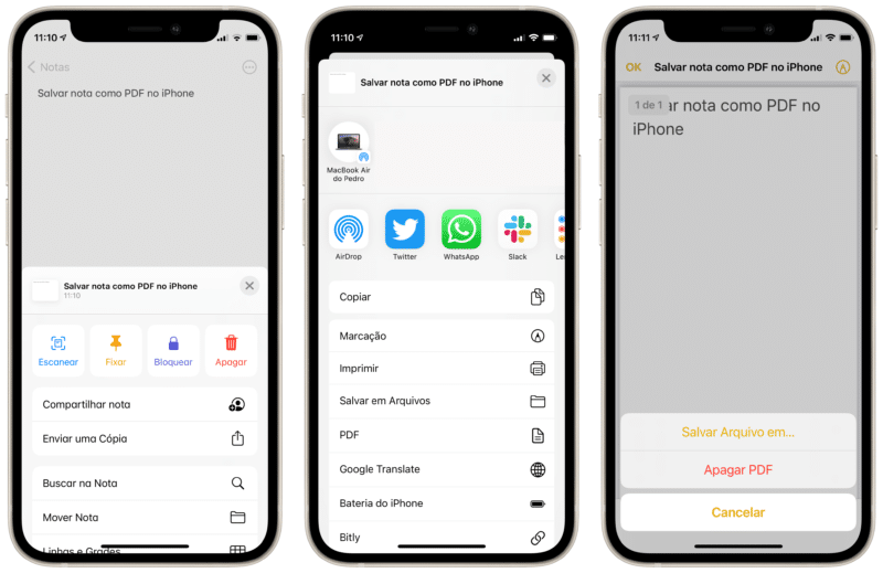 Como salvar uma nota como PDF [iPhone, iPad e Mac] - MacMagazine