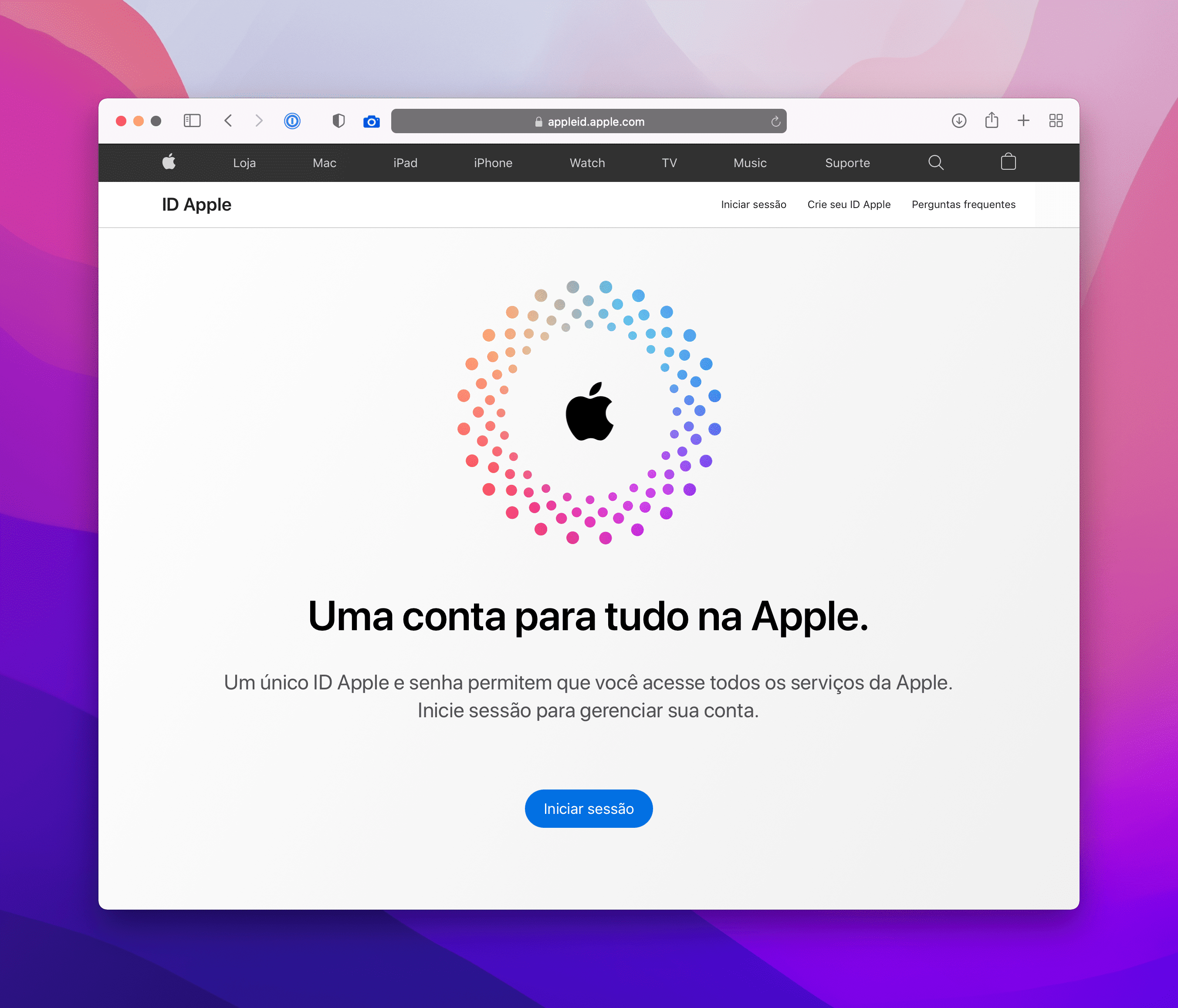 Página do ID Apple ganha novo visual mais moderno - MacMagazine