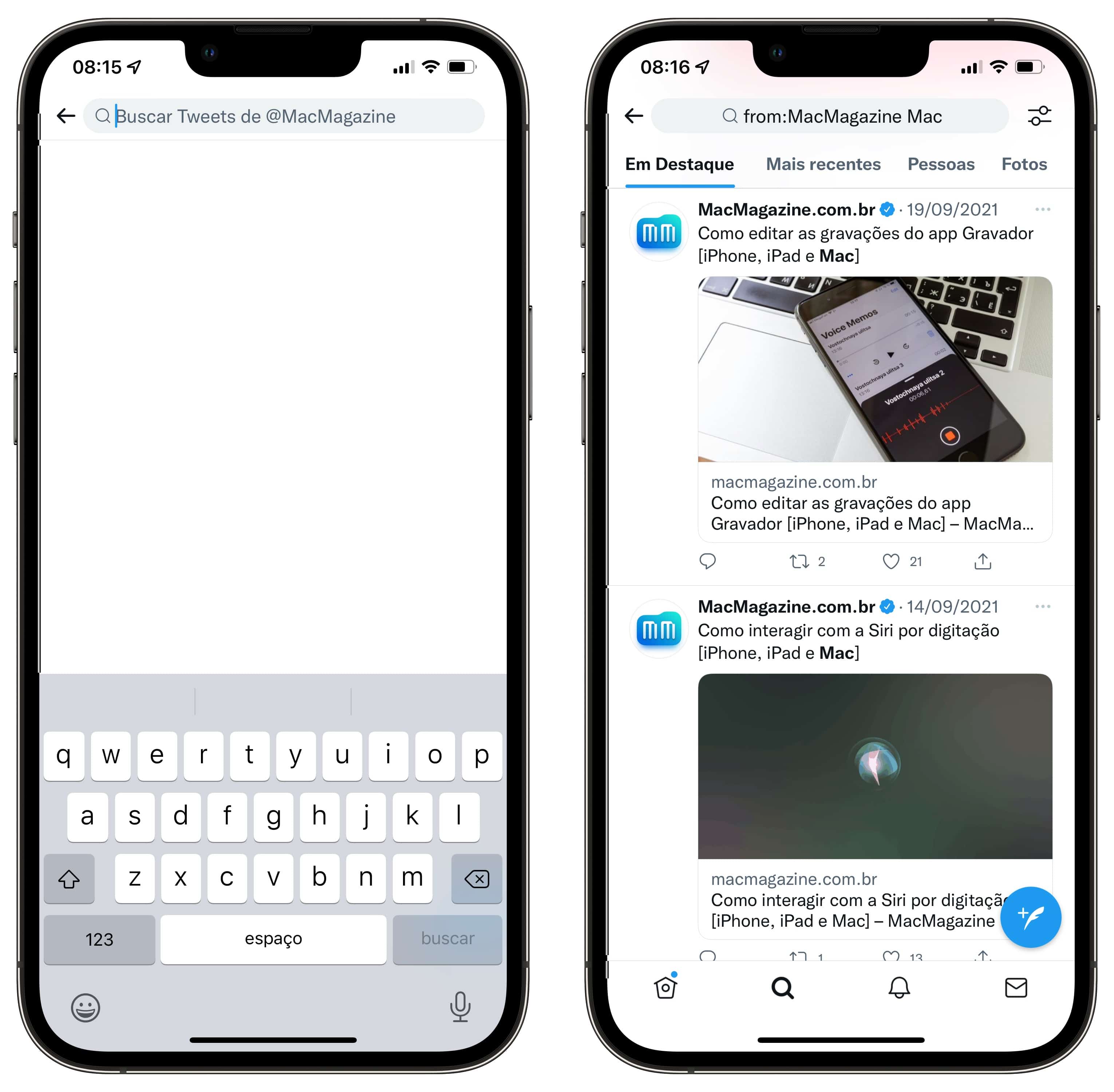 Twitter simplifica a busca de tweets específicos em um perfil - MacMagazine