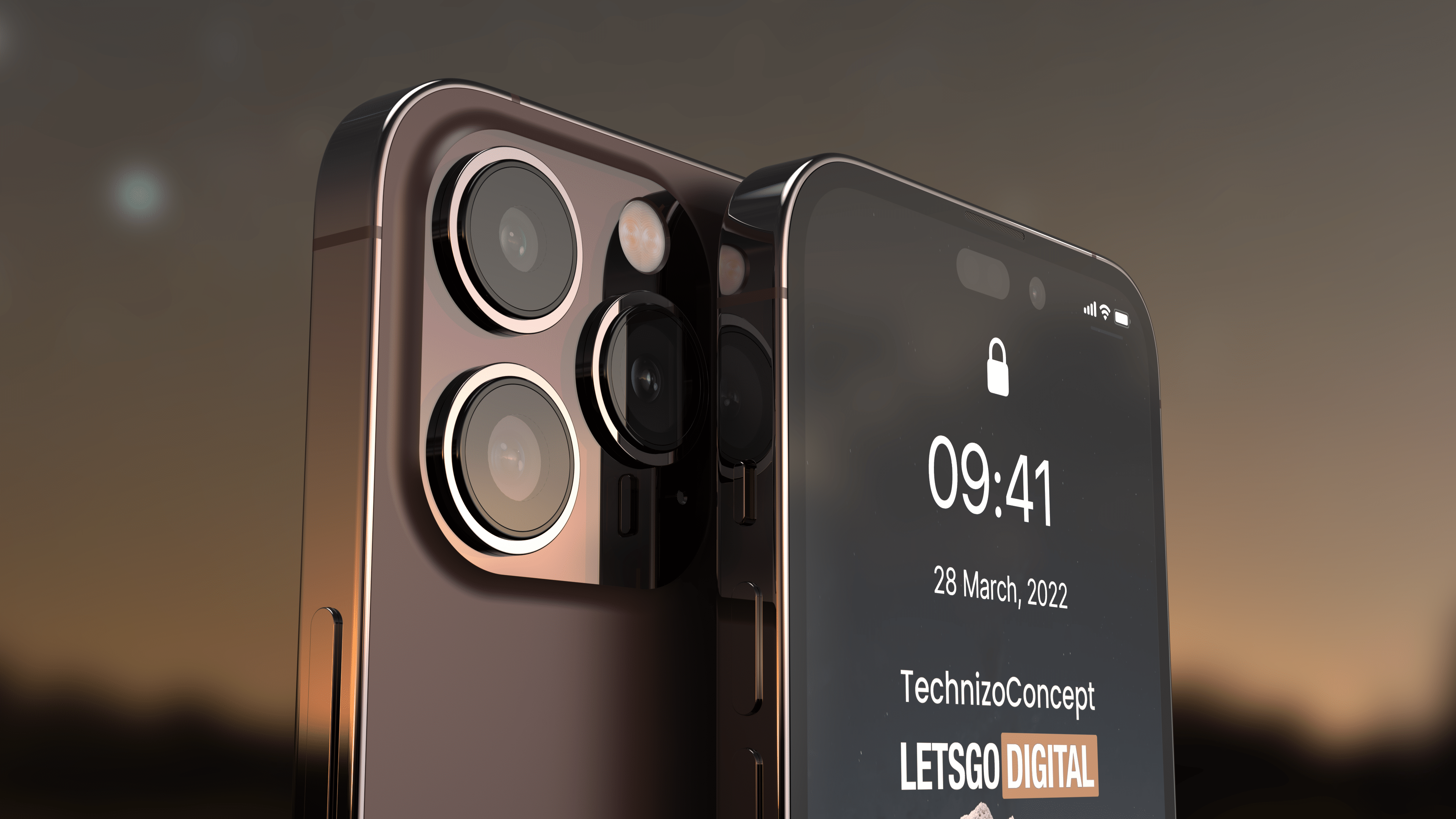 Render do "iPhone 14 Pro" traz hole-punch e Touch ID sob a tela ...