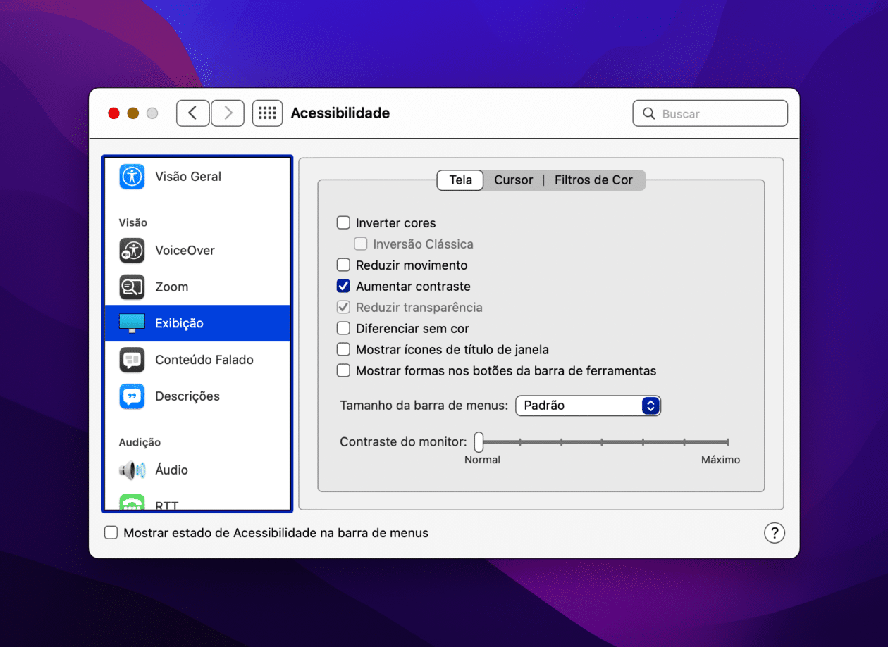 Como aumentar o contraste do macOS - MacMagazine