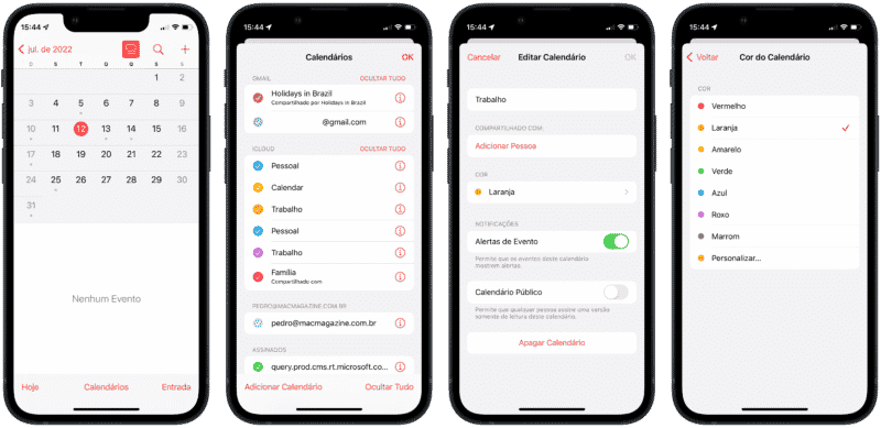 Como alterar a cor de um calendário [iPhone, iPad e Mac] - MacMagazine