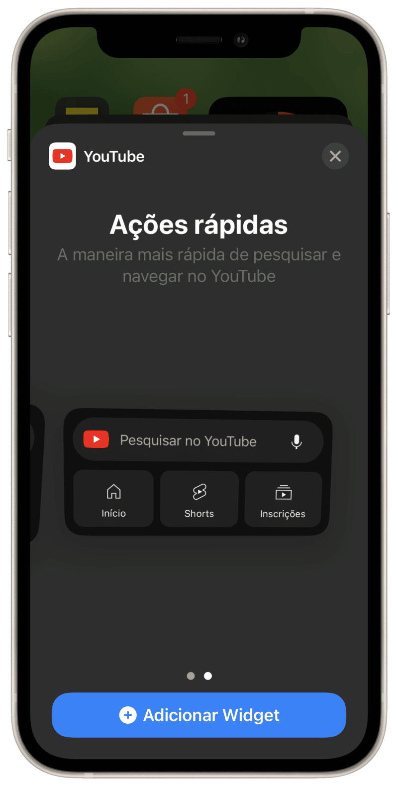 YouTube lança widgets para a tela de Início do iOS - MacMagazine