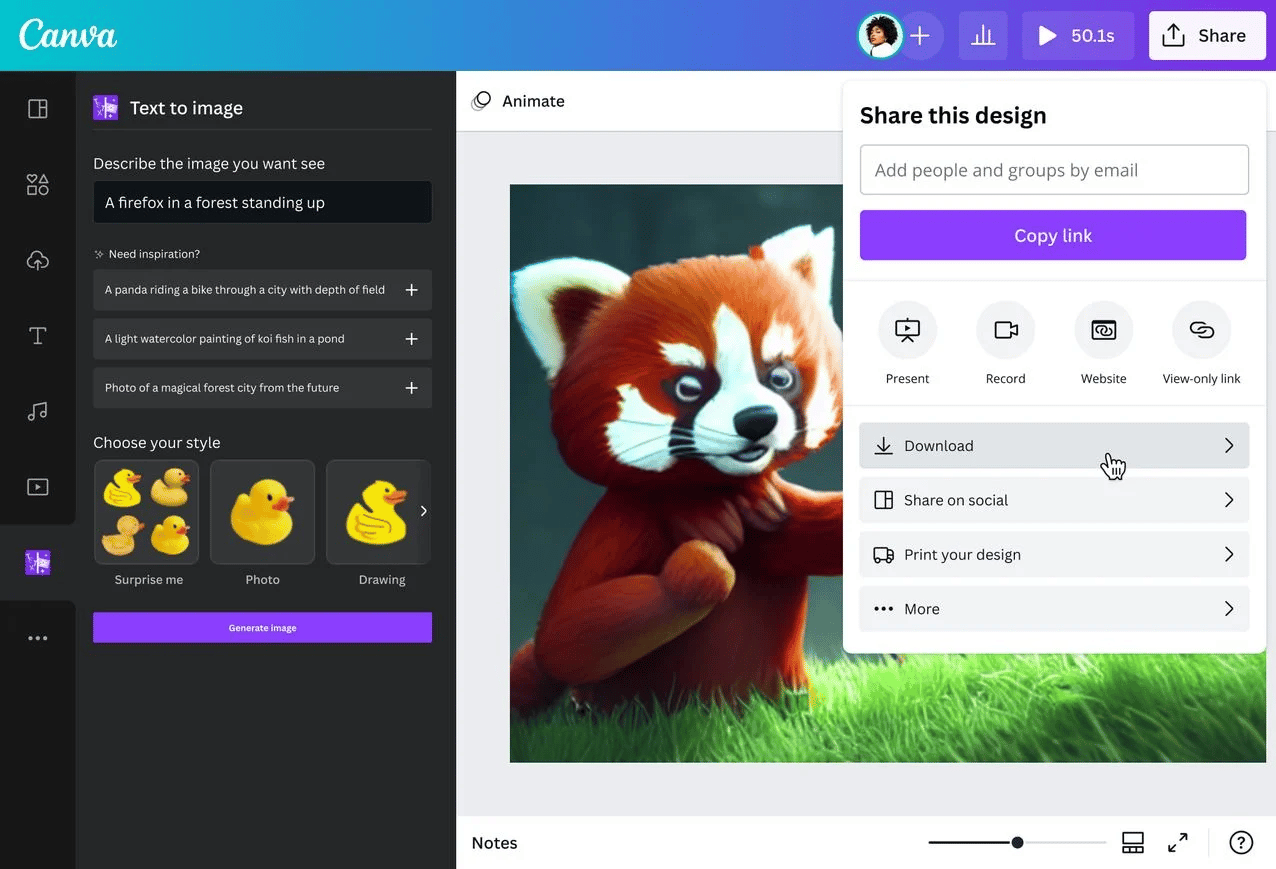 Canva Lan a Recurso De IA Que Transforma Frases Em Imagens MacMagazine