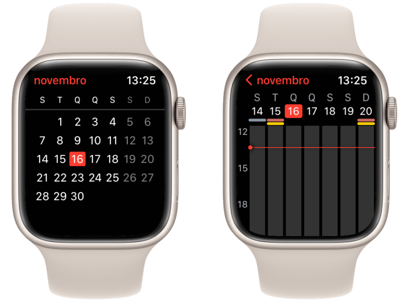 Calendário: como navegar pelas semanas e meses [Apple Watch] - MacMagazine