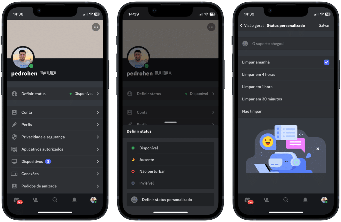 Como alterar e personalizar o status no Discord [iPhone, iPad, Mac e web] - MacMagazine