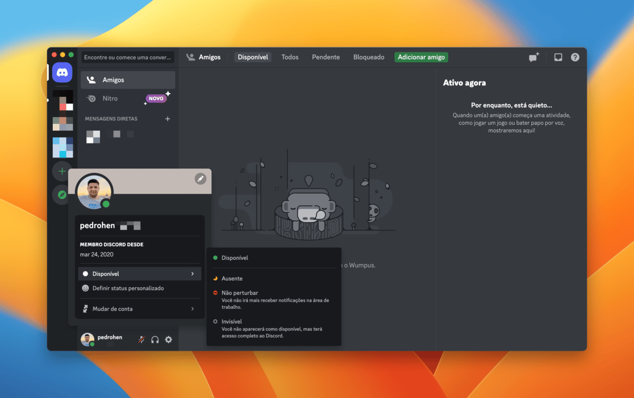 Como alterar e personalizar o status no Discord [iPhone, iPad, Mac e ...