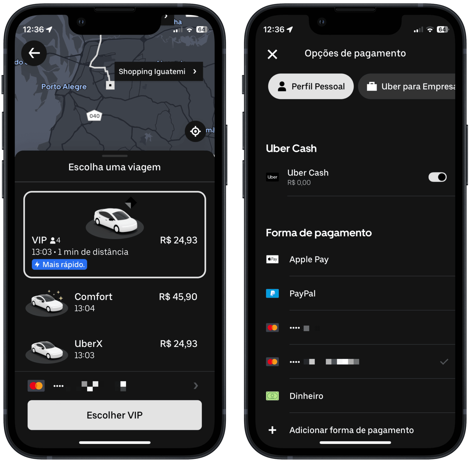 Como adicionar ou remover formas de pagamento no app Uber [iPhone, iPad e web] - MacMagazine
