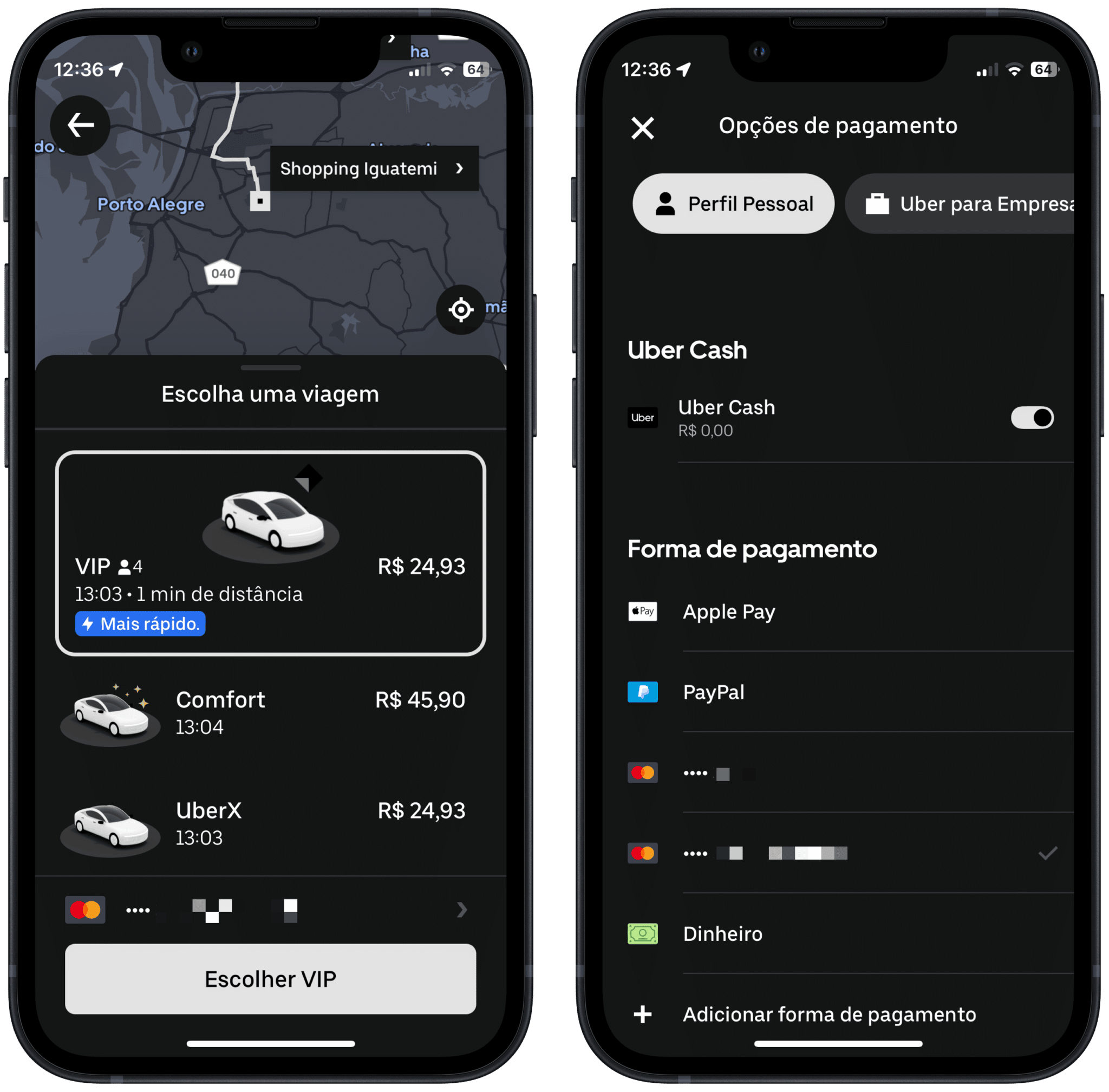 Como adicionar ou remover formas de pagamento no app Uber [iPhone, iPad e web] - MacMagazine