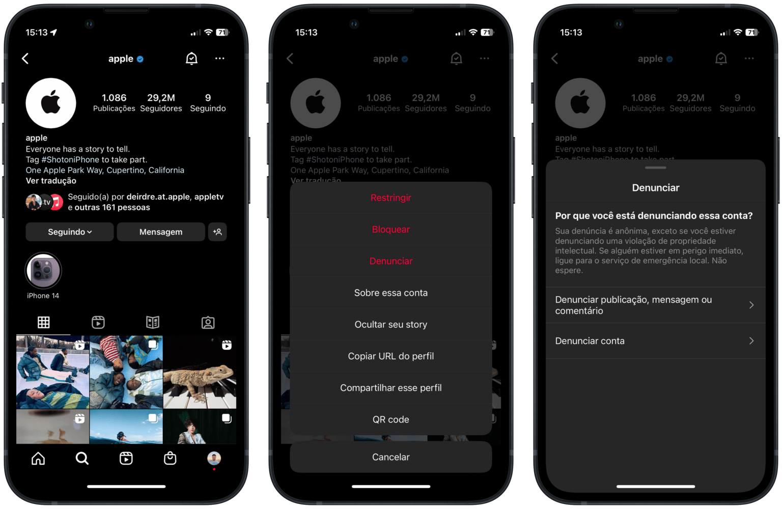 Instagram: como denunciar uma conta, uma postagem ou um comentário ...