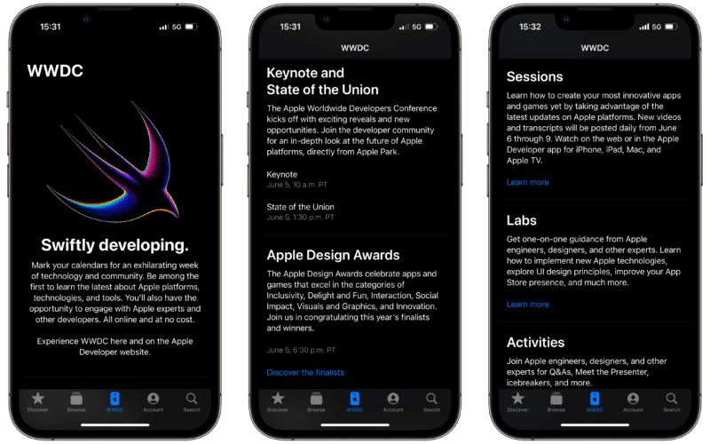 Às vésperas da WWDC23, app Apple Developer é atualizado - MacMagazine
