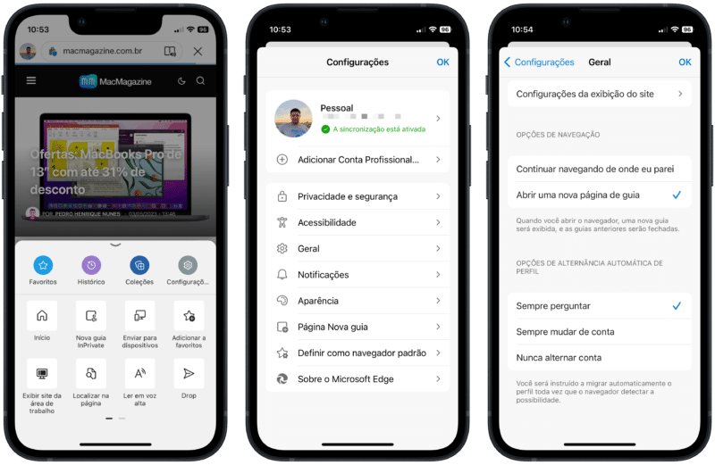 Microsoft Edge: como alterar o comportamento ao abrir o navegador [iPhone e iPad] - MacMagazine