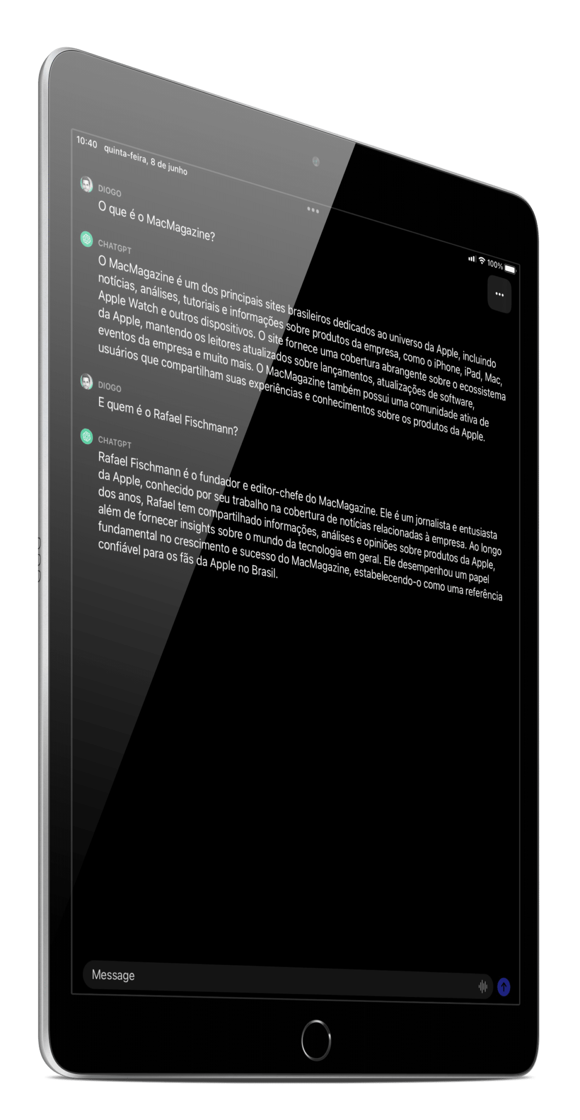 Official ChatGPT app gains interface adapted for iPads – Archyde