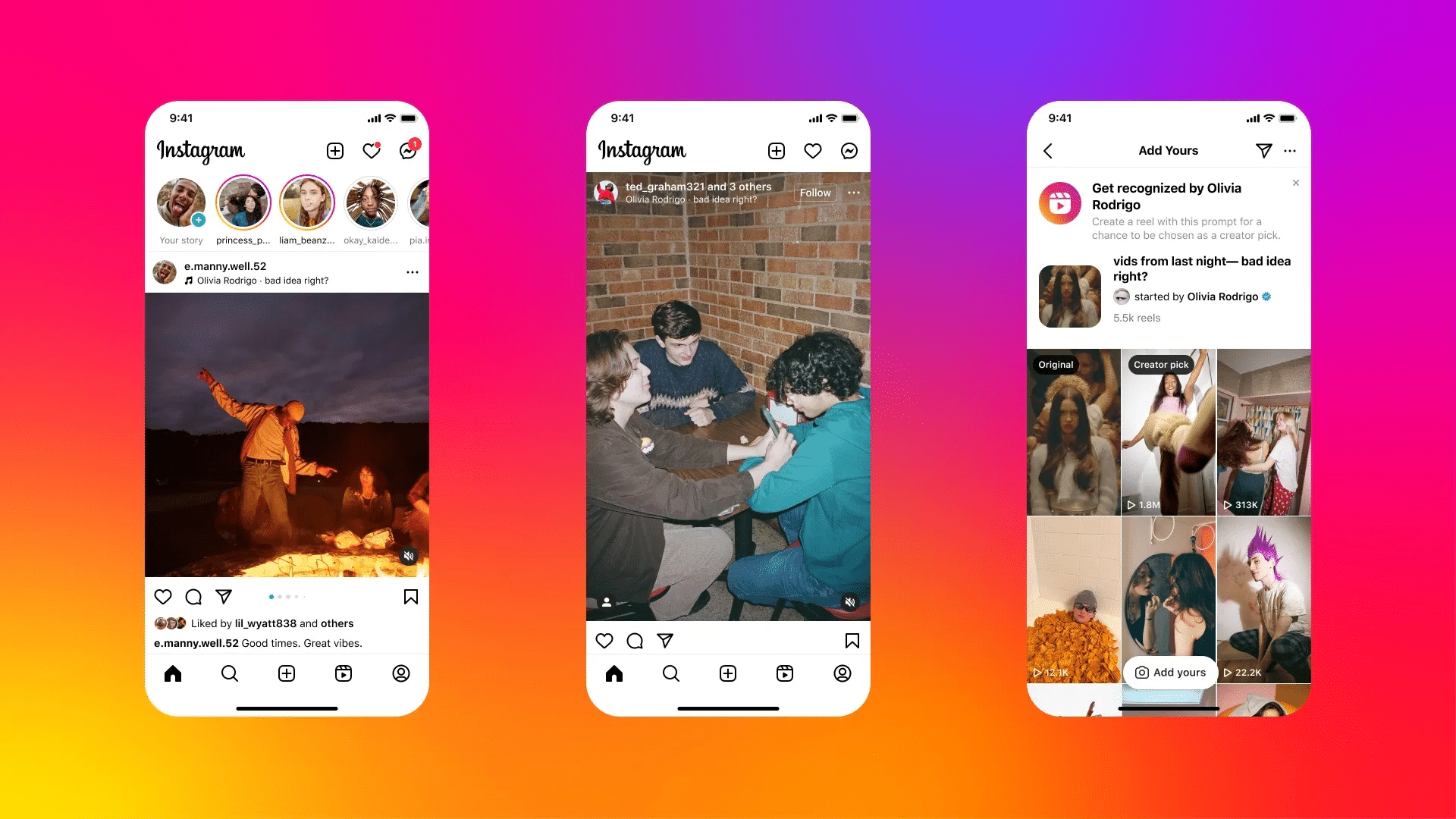Instagram releases songs in carousels, Collabs with three people and ...