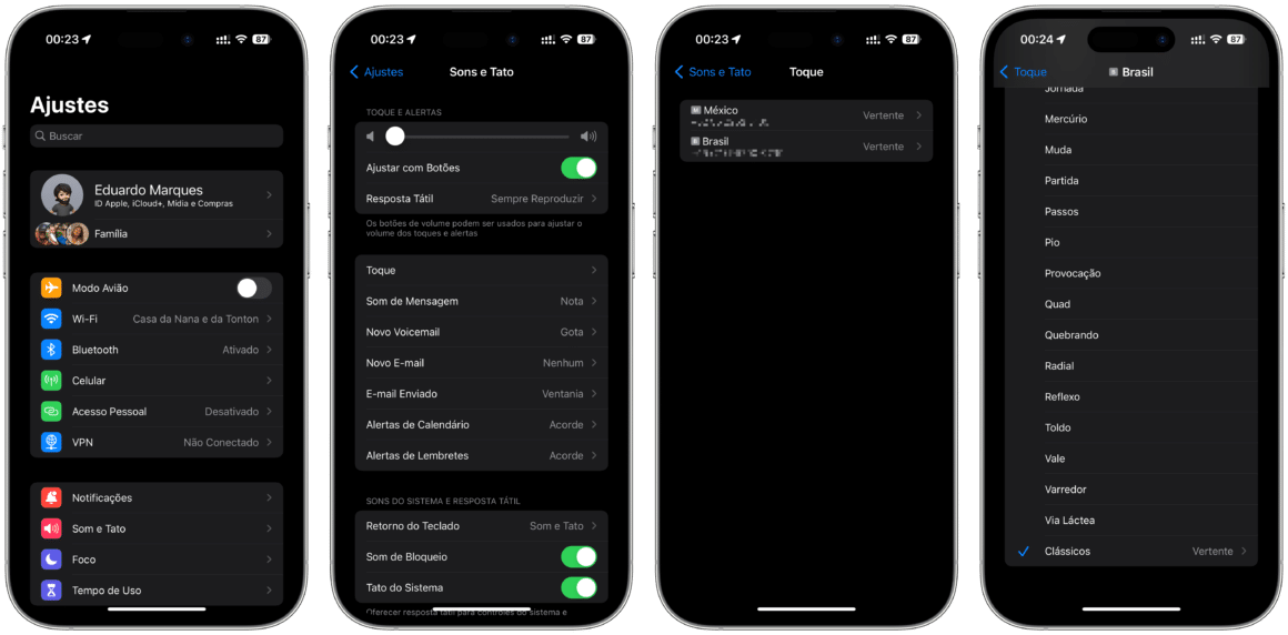 Como escolher um toque diferente para cada chip (SIM card) no iPhone ...
