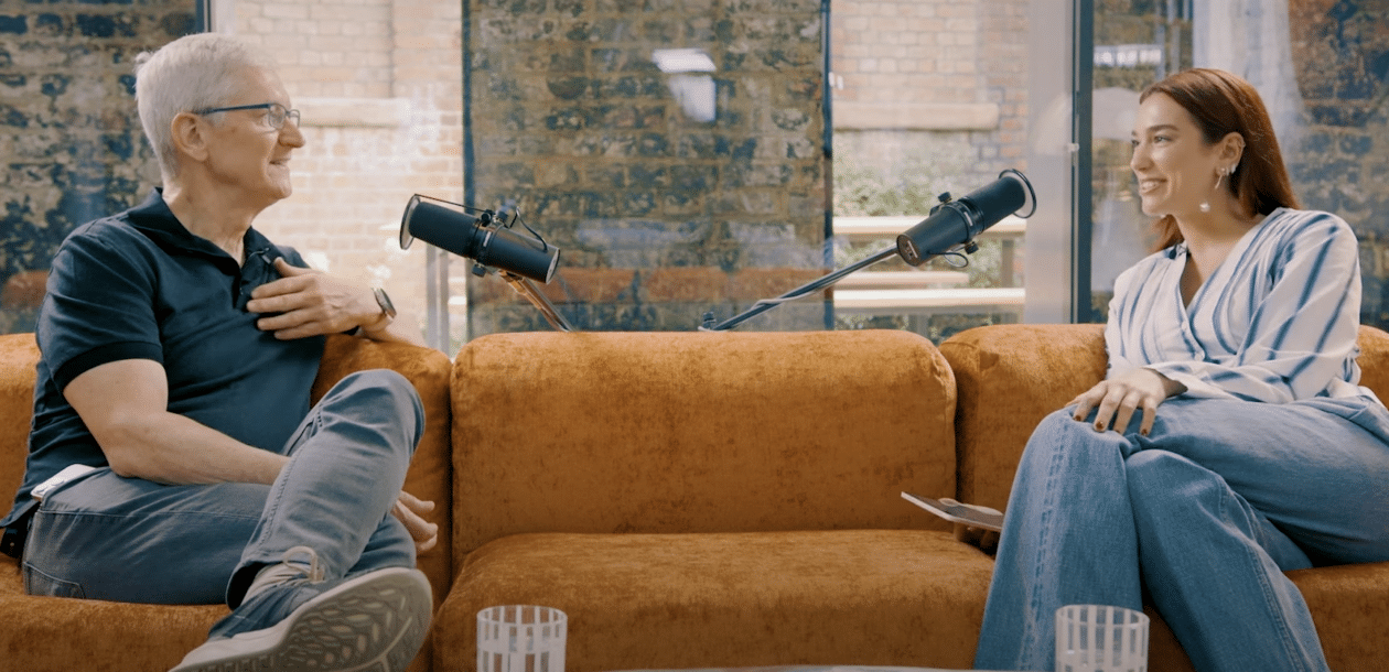 In conversation with Dua Lipa, Tim Cook talks about generative AI ...