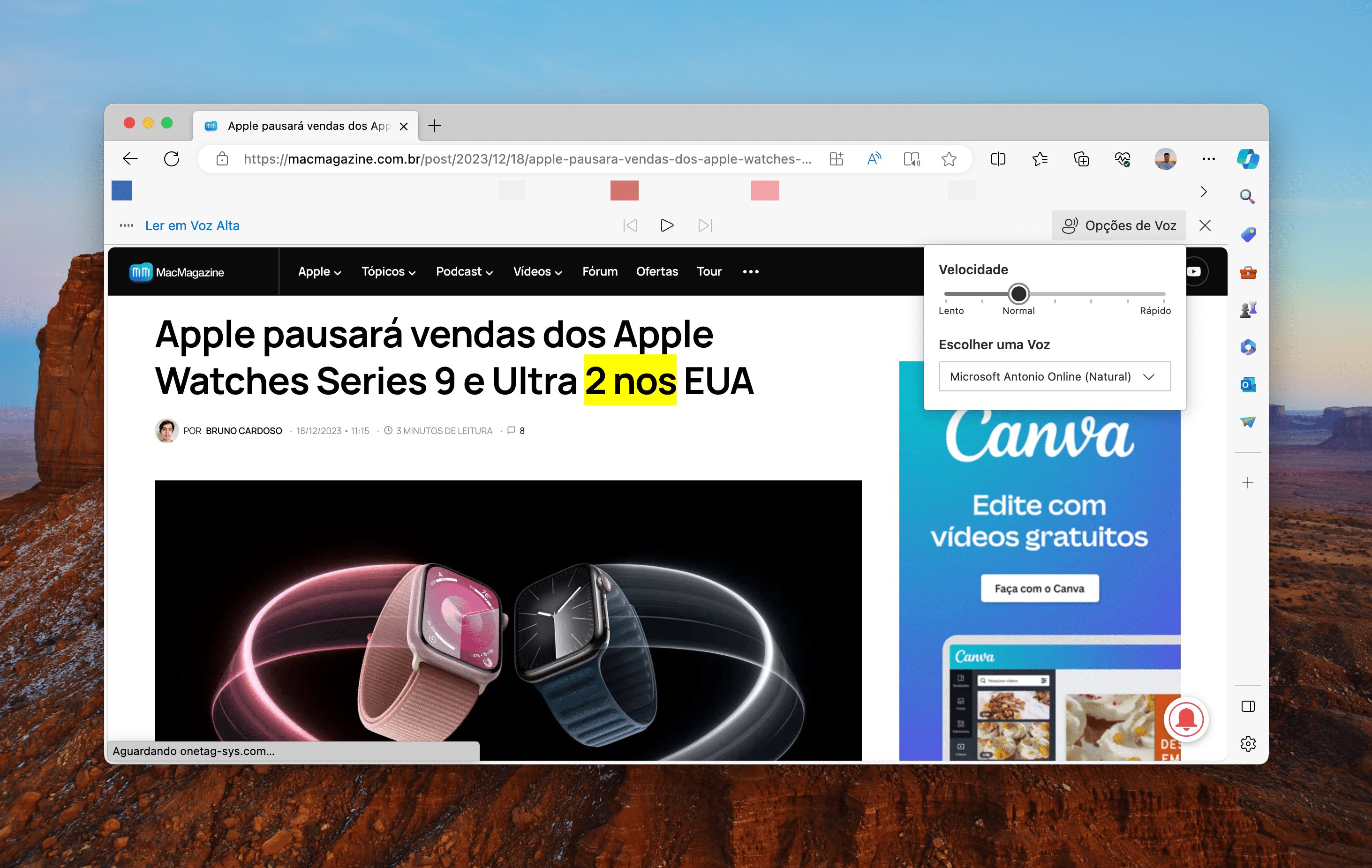 Como fazer com que o Microsoft Edge leia uma página em voz alta [iPhone ...
