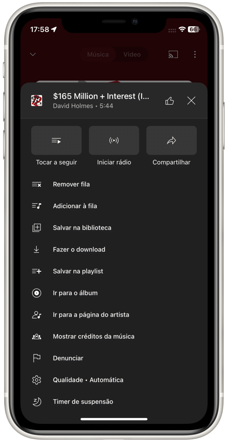 Menu de reprodução do YouTube Music ganha nova interface no iOS ...