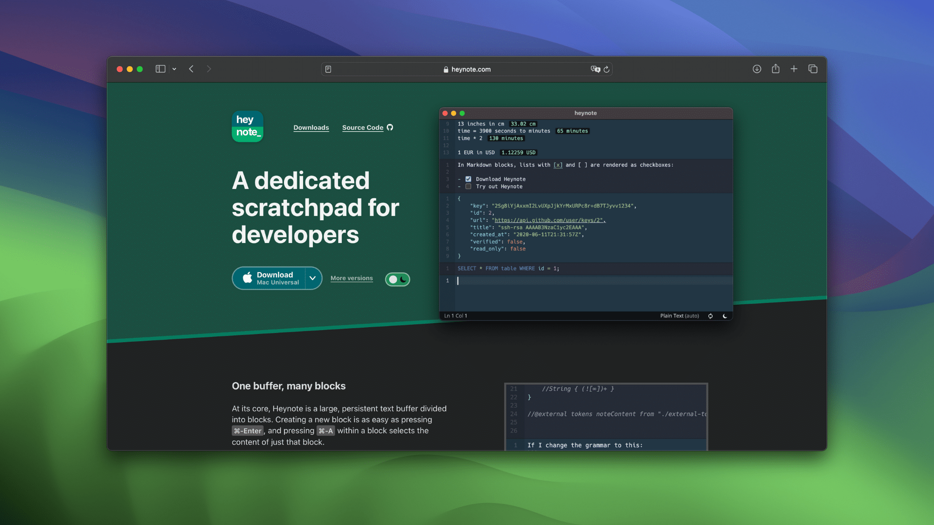 Heynote é um bloco de notas dedicado a desenvolvedores - MacMagazine