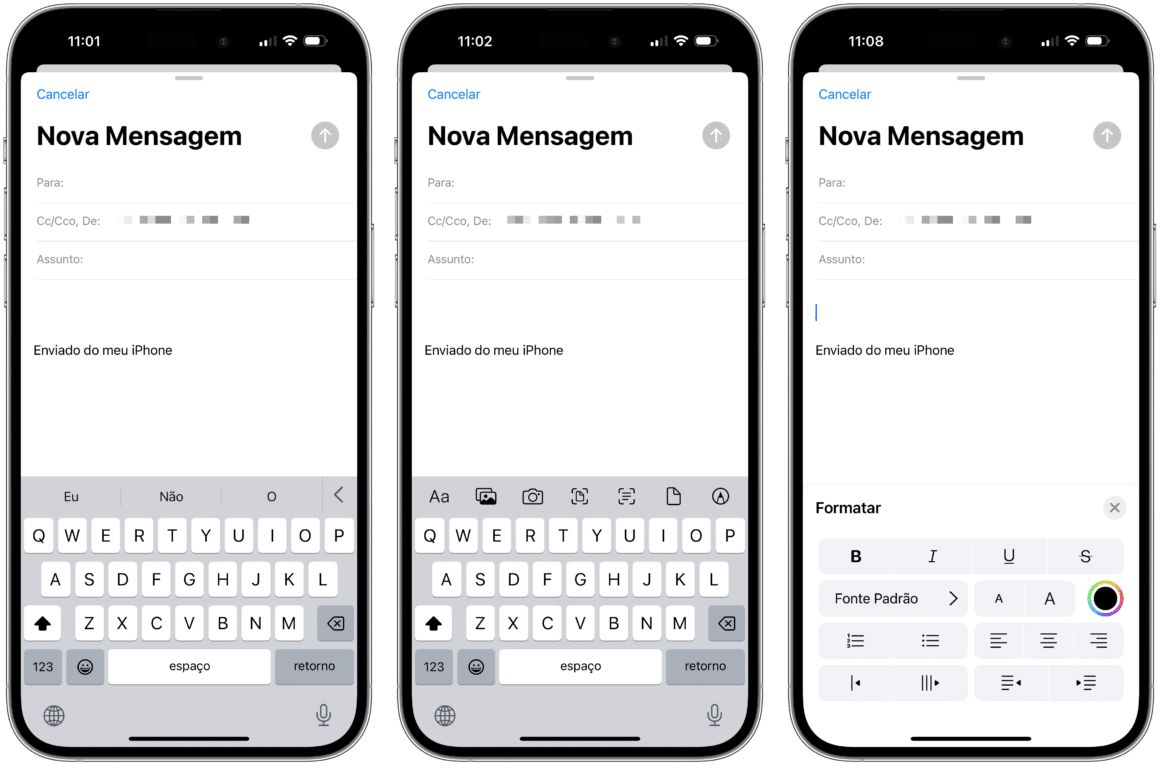 Como alterar a formatação de uma mensagem no Mail [iPhone, iPad e Mac ...