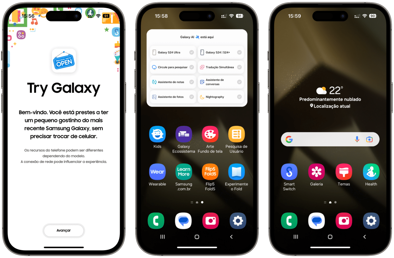 Try Galaxy: usuários de iPhone já podem testar recursos de IA do Galaxy ...