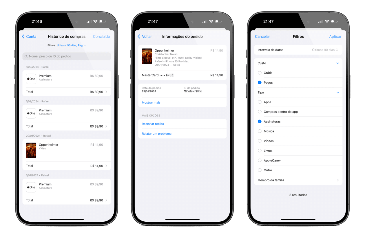 Histórico de compras da App Store ganha mais detalhes e novos filtros ...