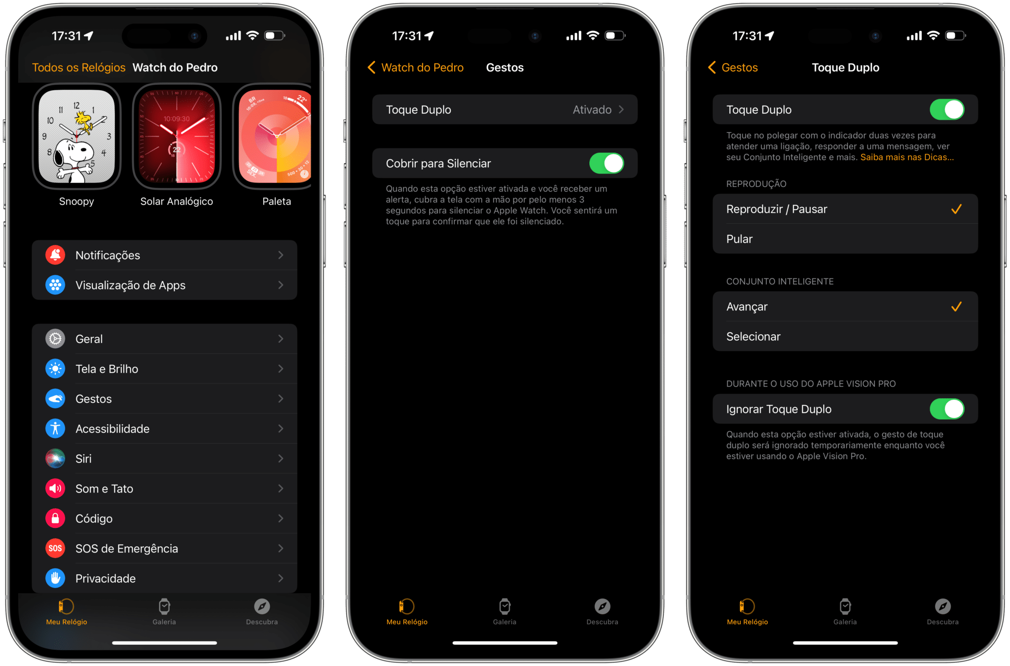 Como desativar o Toque Duplo no Apple Watch ao usar o Vision Pro ...