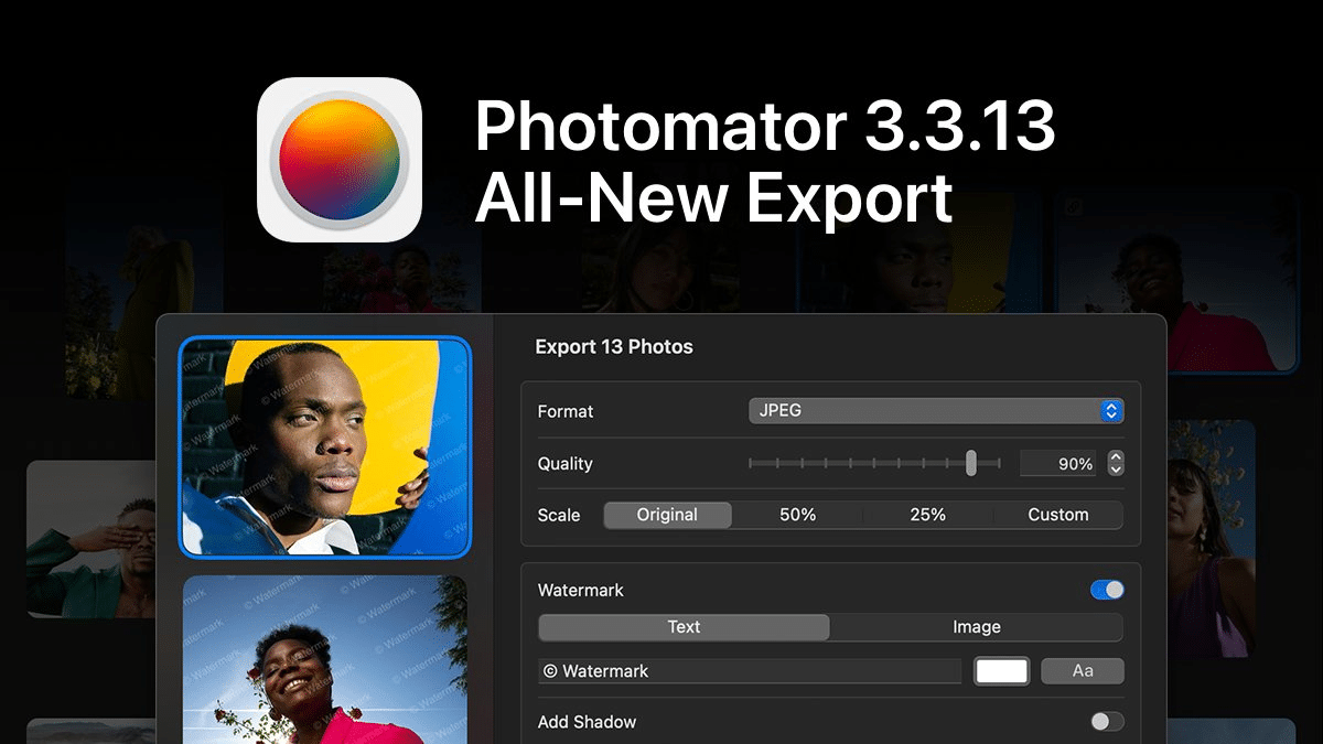 Photomator para Mac ganha página de exportação redesenhada com marca d ...