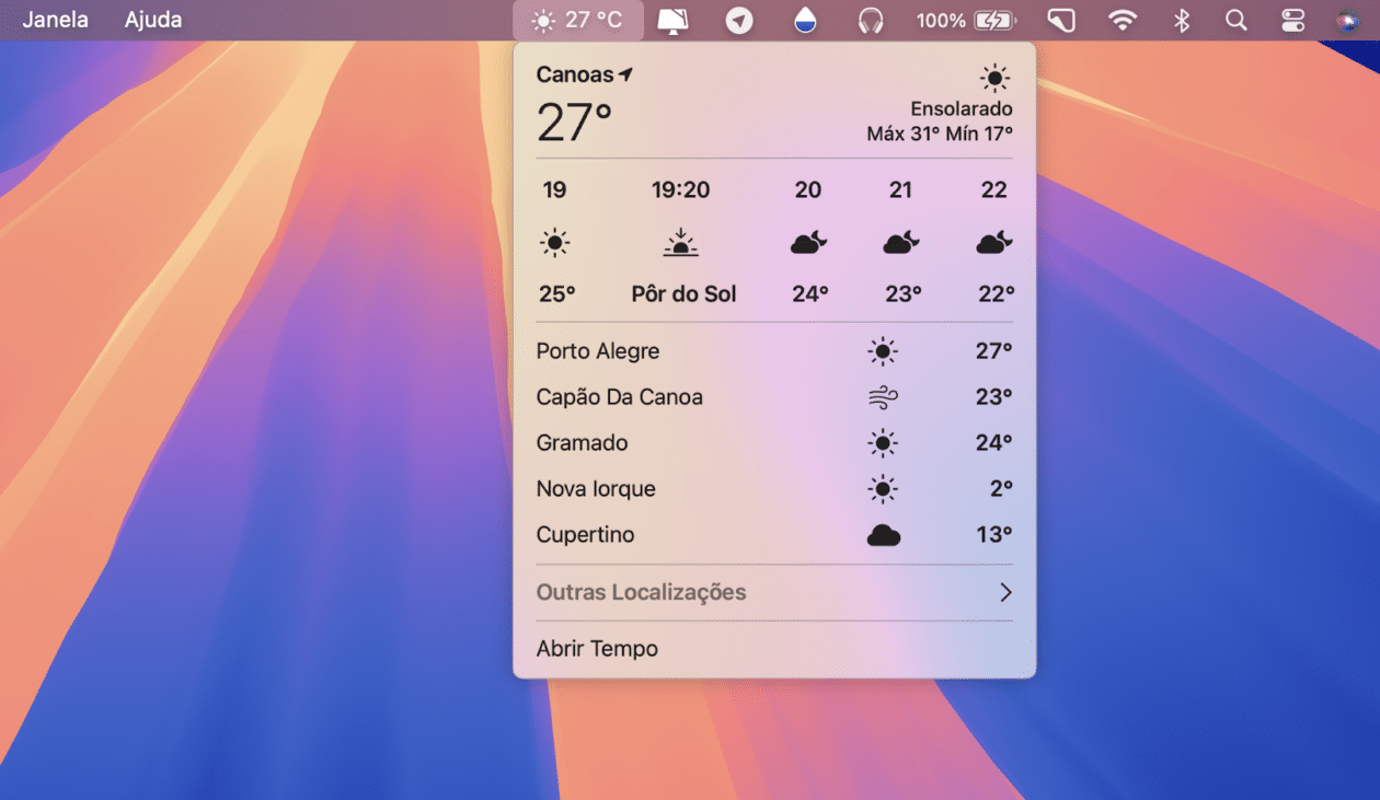 Como usar o app Tempo na barra de menus do macOS - MacMagazine
