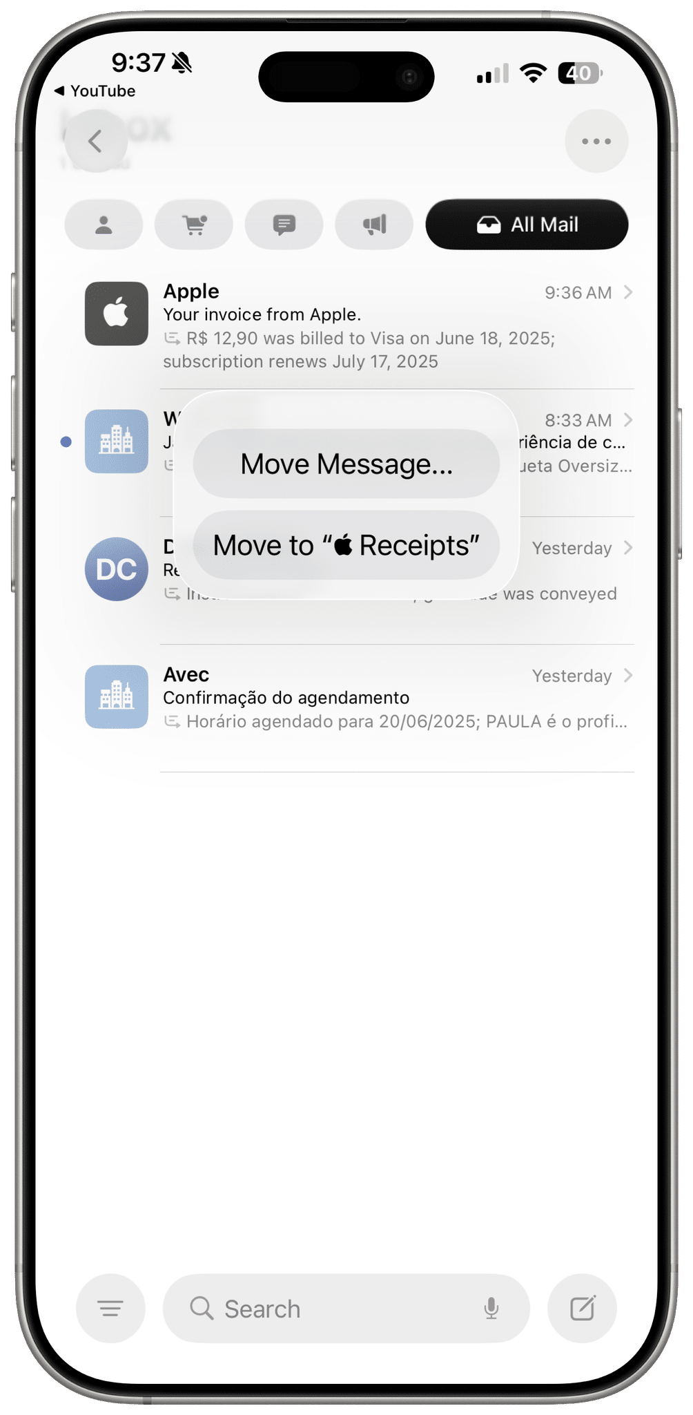 iOS 26: novo ringtone, novidades na interface do Mail e mais! - MacMagazine